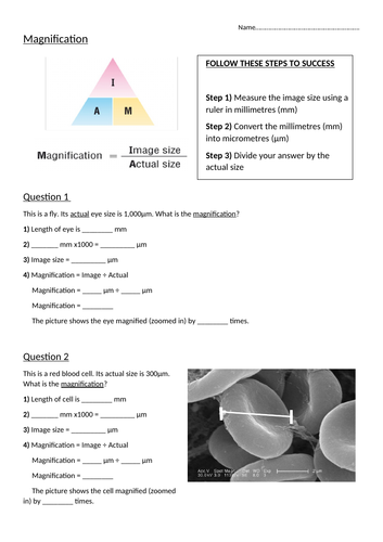 AQA combined science trilogy Biology GCSE Topic 1 (B1-B2) Cells and ...