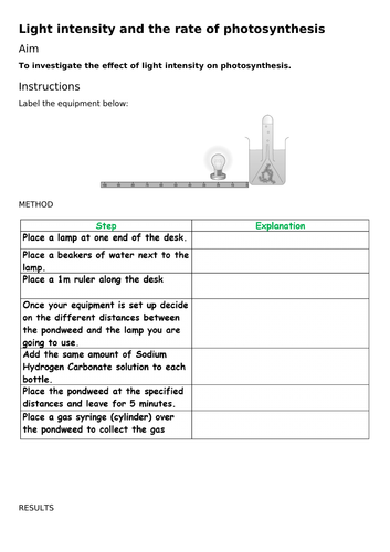 AQA combined science Biology GCSE Topic 4 (B8/B9) Bioenergetics ...