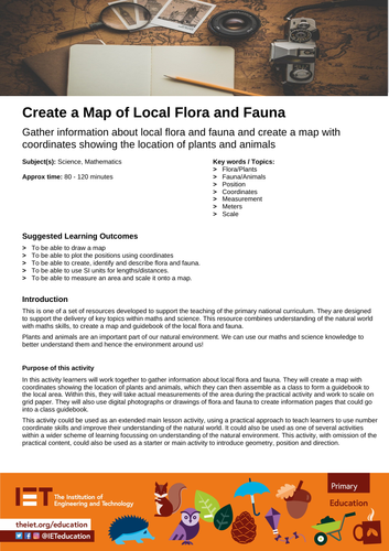 Create a map of local flora and fauna | Teaching Resources