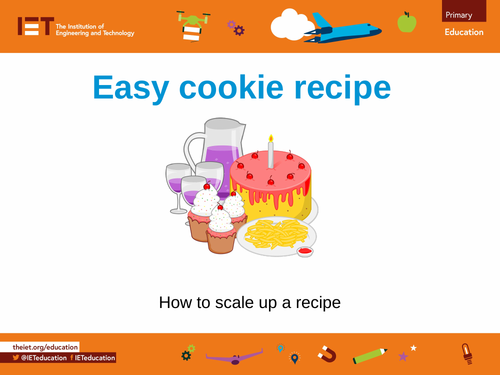 Easy cookie recipe - KS1 maths: Scaling and ratios | Teaching Resources