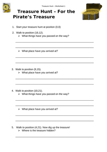 Treasure hunt | Teaching Resources