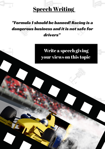 Speech Writing Question: Formula 1 Racing . GCSE English / Functional ...