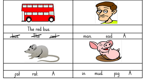 Jumbled Sentences. Phase 2. | Teaching Resources