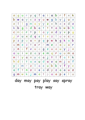 Phonics Set 2 sounds wordsearches | Teaching Resources