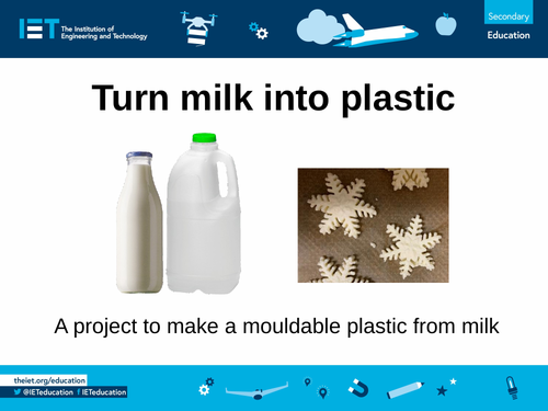 Turn milk into plastic | Teaching Resources