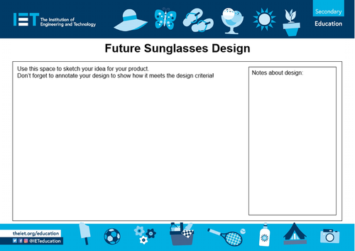 Design a pair of futuristic sunglasses | Teaching Resources