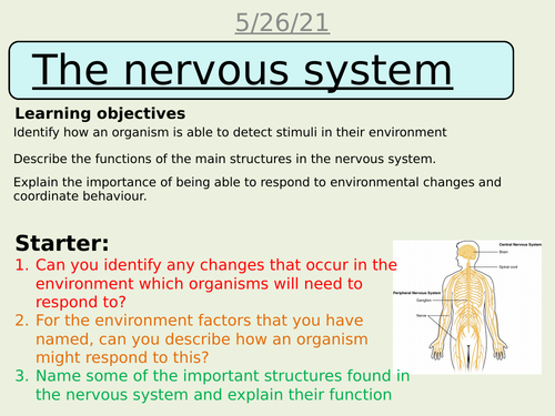 AQA combined science trilogy Biology GCSE Topic 5 (B10-B11) Homeostasis ...