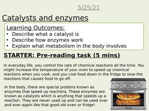 Enzymes mini series of lessons AQA combined science trilogy GCSE ...