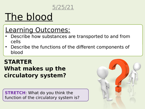 The heart and circulatory system mini unit of lessons AQA combined ...