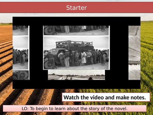 Of Mice and Men - - Lesson 3 - Diary of a Ranch Worker | Teaching Resources