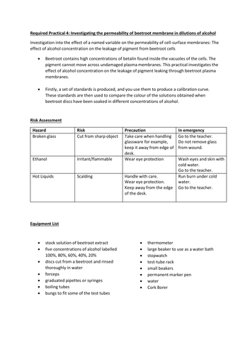 AQA A-Level Biology Required Practical 4 | Teaching Resources AQA A-Level Biology Required Practical 4 | Teaching Resources