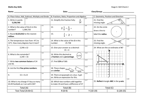 Basic Skills Y6 | Teaching Resources
