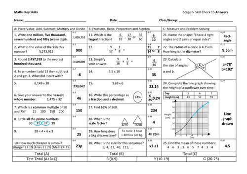 Basic Skills Y6 | Teaching Resources