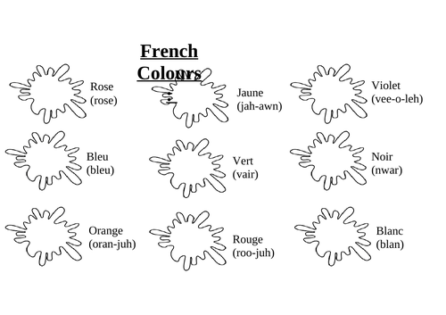 French colouring | Teaching Resources