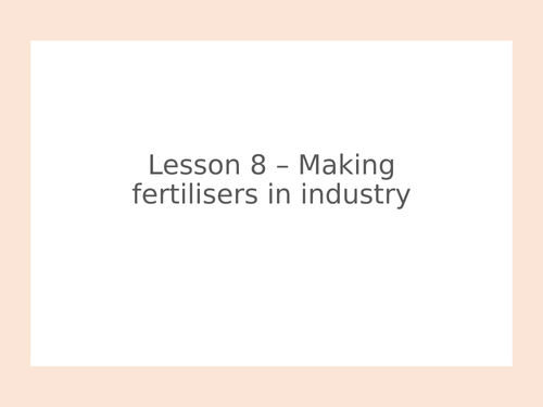 AQA GCSE Chemistry (9-1) - C15 Using our resources ALL LESSONS ...