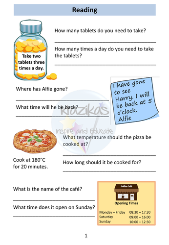 English Functional Skills Entry Level 1 Reading Workbook | Teaching ...