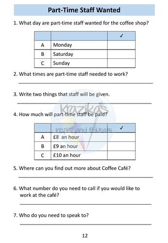 English Functional Skills Entry Level 1 Reading Workbook | Teaching ...