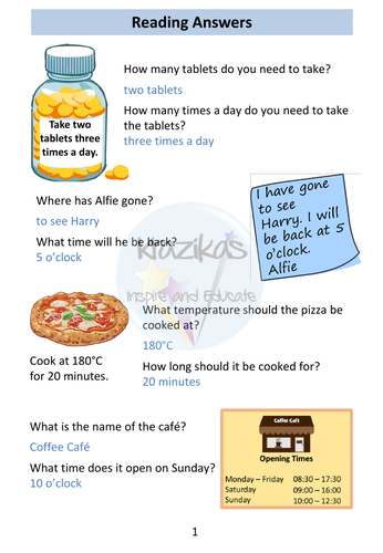 English Functional Skills Entry Level 1 Reading Workbook | Teaching ...