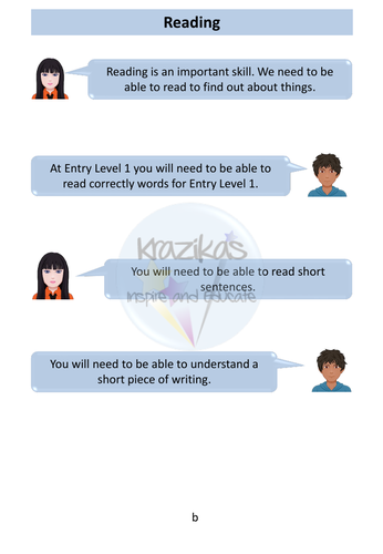 English Functional Skills Entry Level 1 Reading Workbook | Teaching ...