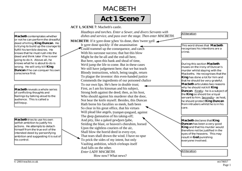 AQA GCSE Literature Macbeth scheme - lower ability | Teaching Resources