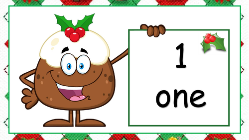 Christmas Number Frieze from 1 to 12 | Teaching Resources