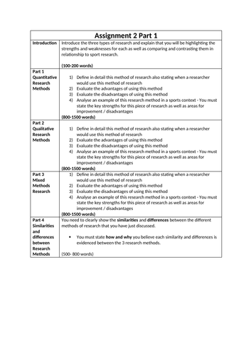 Unit 5: Applied Research Methods in Sport and Exercise Science: Unit ...