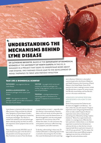 Understanding the mechanisms behind Lyme disease | Teaching Resources