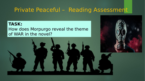 ‘Private Peaceful’ Morpurgo Reading Assessment ‘Nearly 4 O’Clock ...