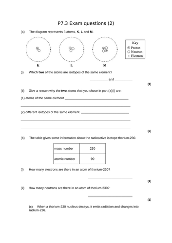 AQA GCSE Physics (9-1) - P7.3 Changes in the nucleus FULL LESSON ...