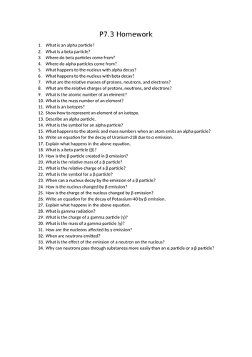 AQA GCSE Physics (9-1) - P7.3 Changes in the nucleus FULL LESSON ...