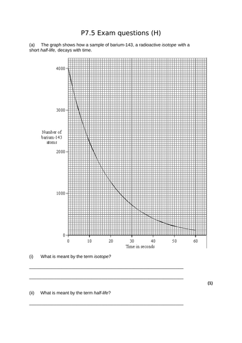 AQA GCSE Physics (9-1) - P7.5 Activity and half-life FULL LESSON ...