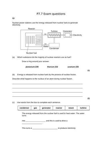 AQA GCSE Physics (9-1) - P7.7 Nuclear fission FULL LESSON | Teaching ...