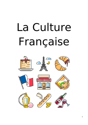 French culture activities booklet | Teaching Resources