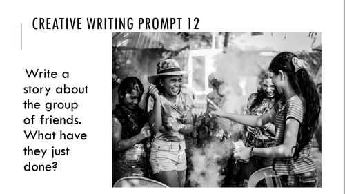 Creative Writing Fiction Prompt Powerpoint Series 2 | Teaching Resources