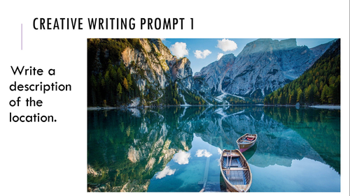 Creative Writing Fiction Prompt Powerpoint Series 2 | Teaching Resources