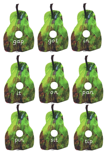 The Very Hungry Caterpillar CVC Fruit | Teaching Resources