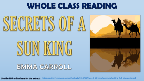 Secrets of a Sun King - Whole Class Reading Session! | Teaching Resources