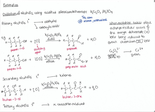 Year 1 AS Chemistry organic Mechanisms Syntheses (synthetic routes ...