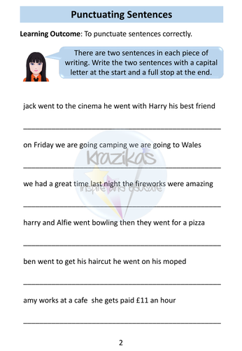 Functional Skills English - Entry Level 2 - Writing - Punctuation ...