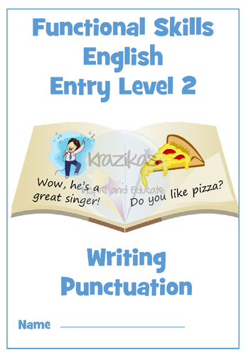 Functional Skills English - Entry Level 2 - Writing - Punctuation ...