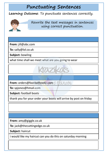 Functional Skills English - Entry Level 2 - Writing - Punctuation ...