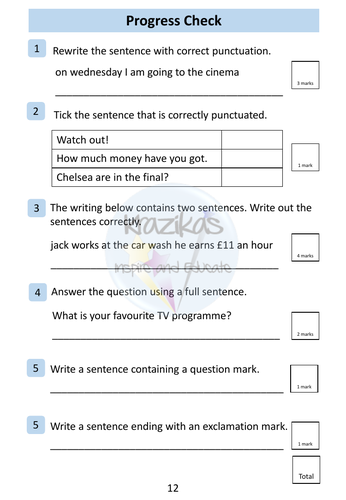 Functional Skills English - Entry Level 2 - Writing - Punctuation ...