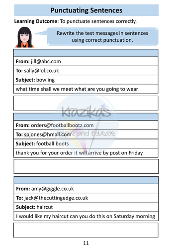 Functional Skills English - Entry Level 2 - Writing - Punctuation ...