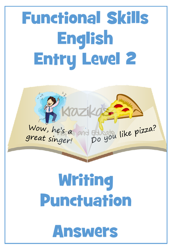 Functional Skills English - Entry Level 2 - Writing - Punctuation ...