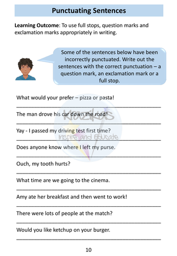 Functional Skills English - Entry Level 2 - Writing - Punctuation ...