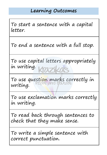 Functional Skills English - Entry Level 2 - Writing - Punctuation ...