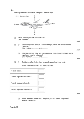KS3 Science | 3.1.3 Lesson 2 - Balanced and unbalanced forces - FULL ...