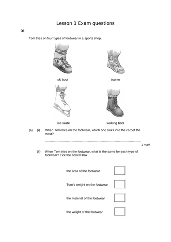 KS3 Science | 3.1.4 Pressure - Lesson 1 - What is pressure FULL LESSON ...