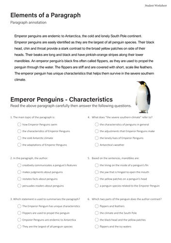 Emperor Penguins - Information Text | Teaching Resources
