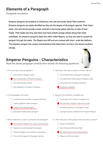 Emperor Penguins - Information Text | Teaching Resources